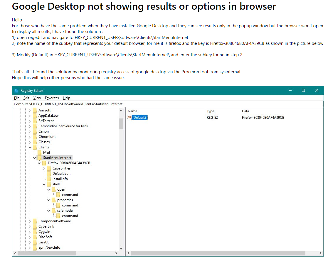 RUN GOOGLE DESKTOP ON WINDOWS 10 – Blog of Sem
